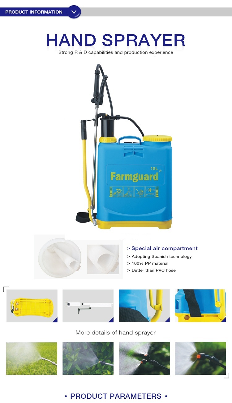 16 liter Pertanian Knapsack Pompa Penyemprot Tangan untuk Farm GF-16S ...